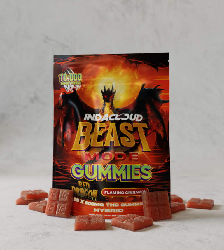 Beast Mode 10,000mg Vegan Gummies - Flaming Cinnamon (Sleeve of 10 ...